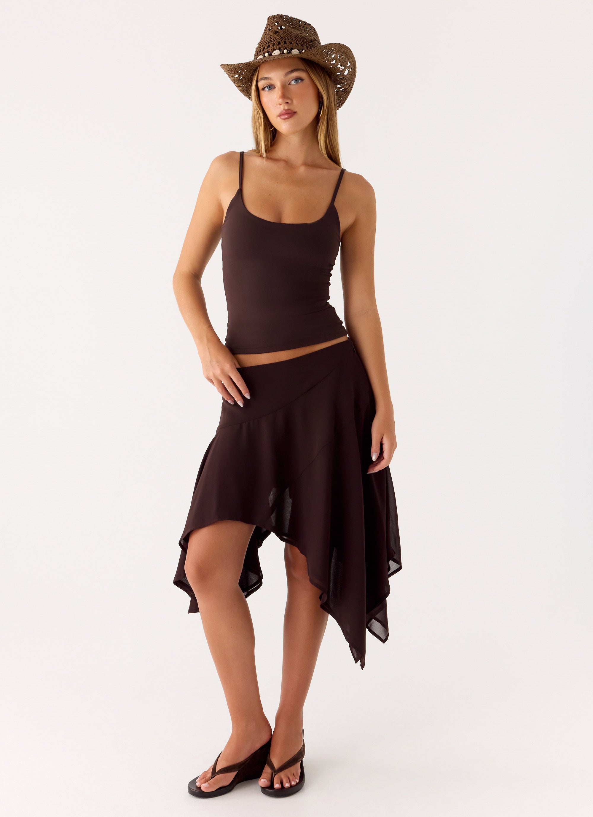 Coco Twist Straw Cowboy Hat - Chocolate – Peppermayo