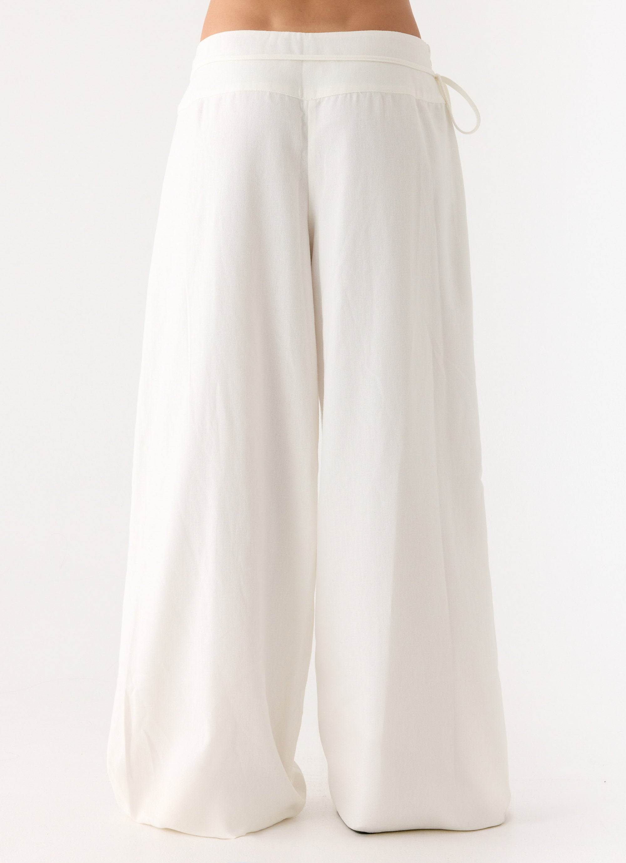 Isobel Linen Pants - White – Peppermayo