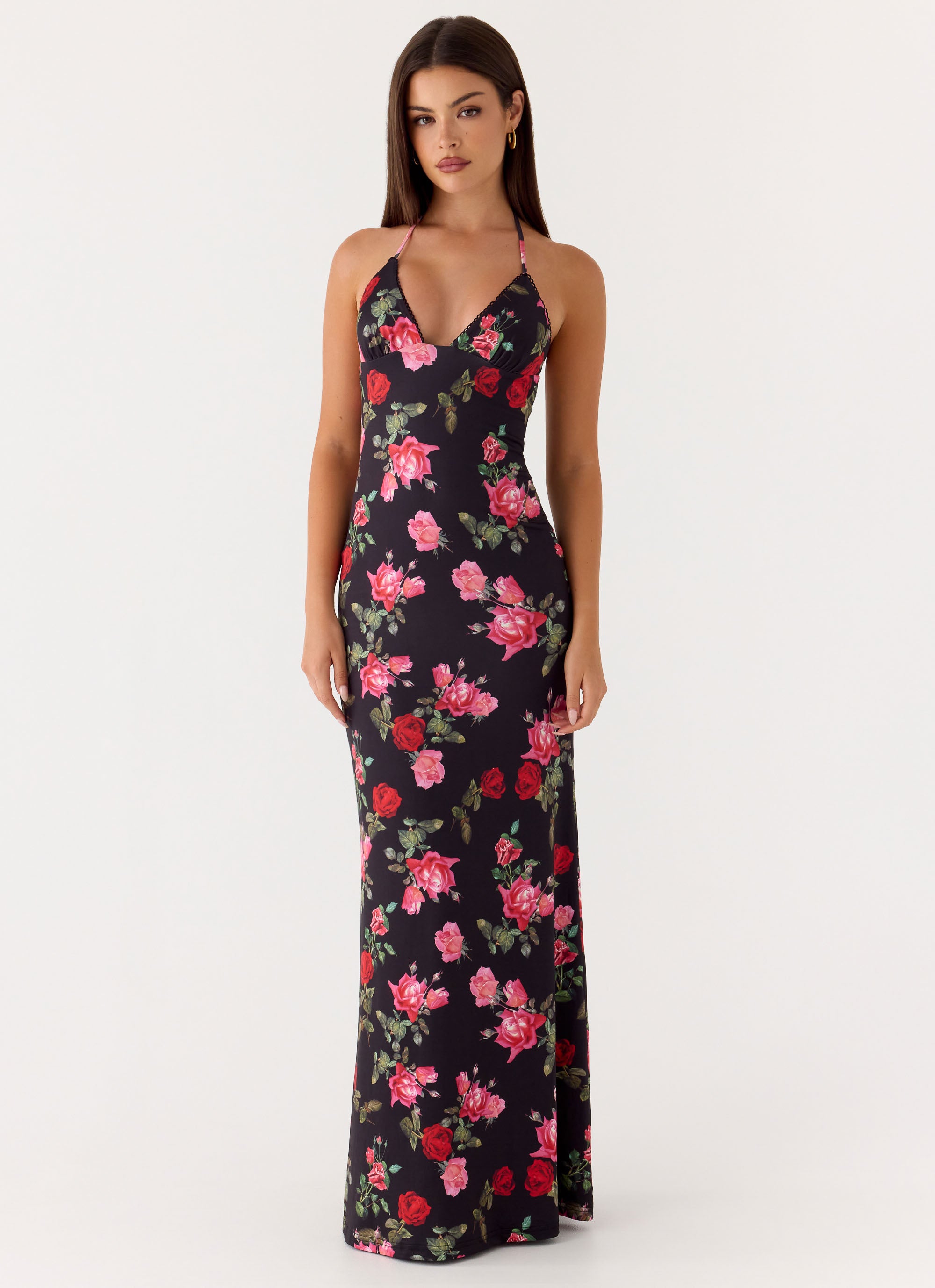 Lorrieanne Maxi Dress - Midnight Bloom – Peppermayo