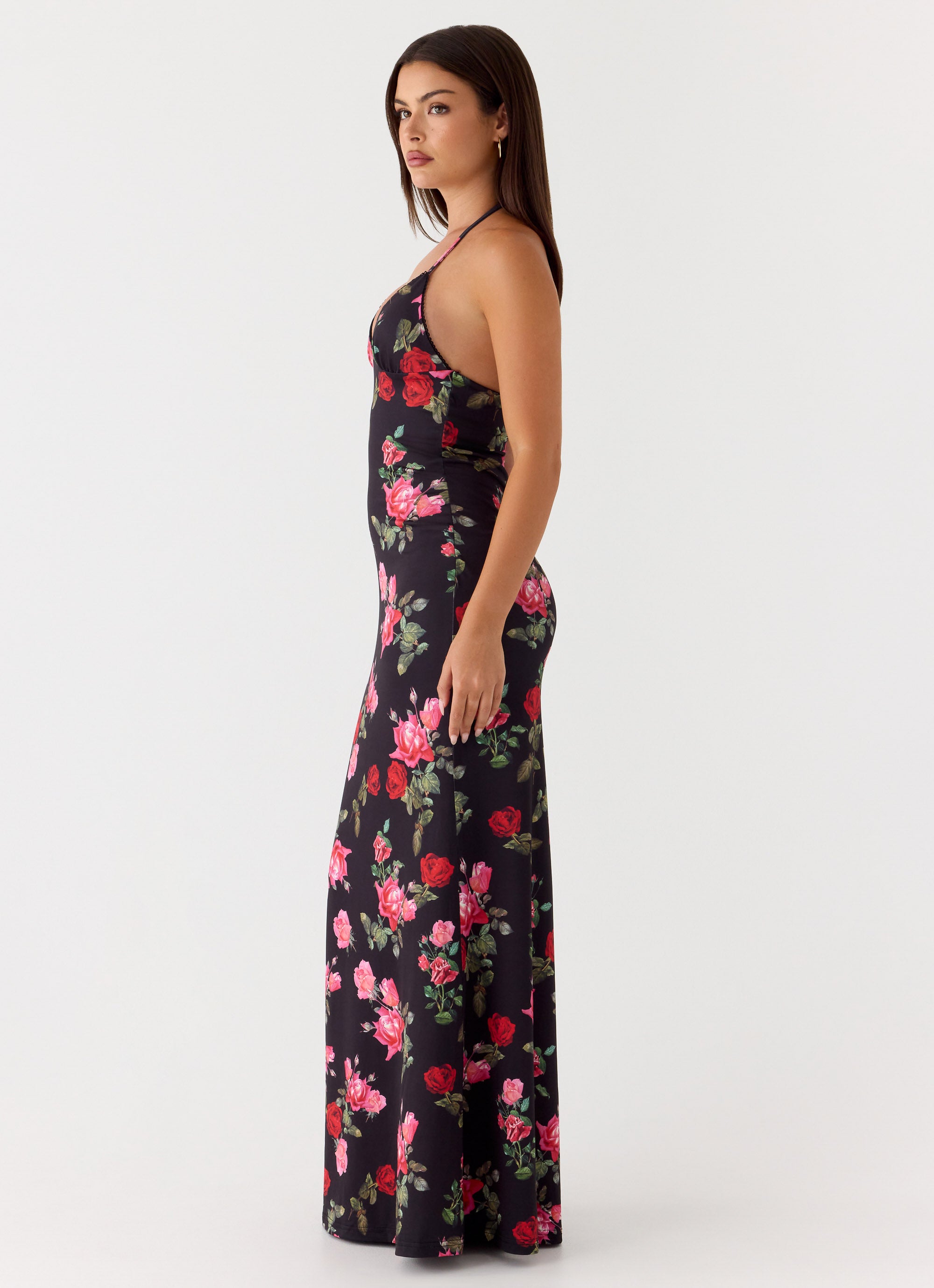 Lorrieanne Maxi Dress - Midnight Bloom – Peppermayo